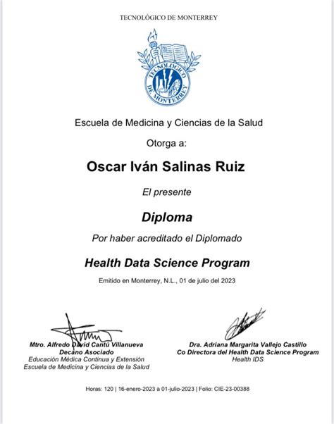 Health Data Science Program Posted On Linkedin