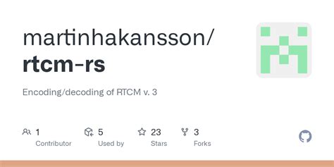 GitHub Martinhakansson Rtcm Rs Encoding Decoding Of RTCM V