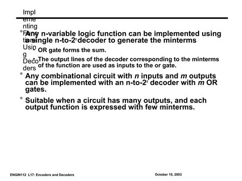 Encoder And Decoder In Digital Electronics PPT Programming Languages Computing