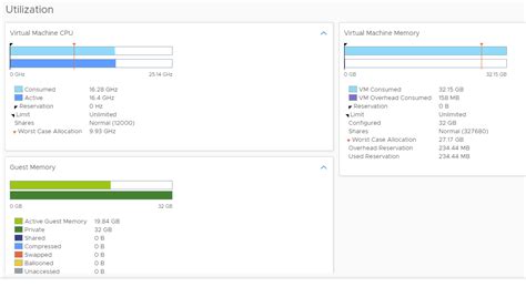 Cpu Memory Utilization Vmware Technology Network Vmtn