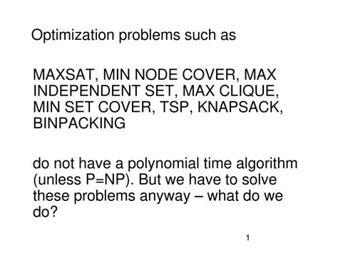 optimization problems such as ppt download