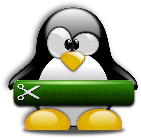 Clipart Tux Openclipart Dot Org