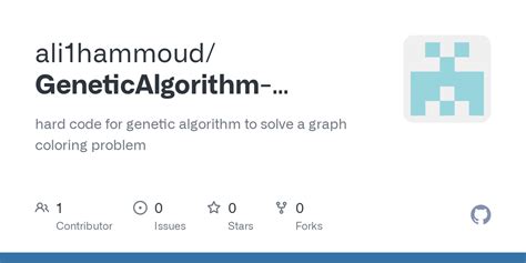 GitHub Ali Hammoud GeneticAlgorithm GraphColoringProblem Hard Code For Genetic Algorithm To
