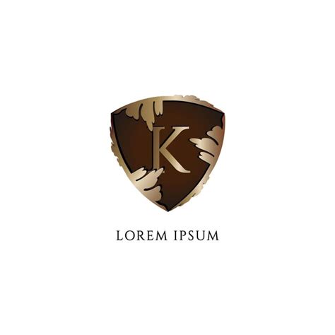 Premium Vector Letter K Alphabet Logo Luxury Decorative Metallic