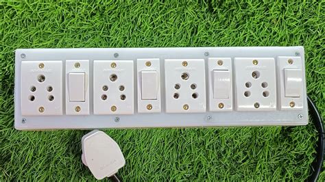4 Switch 4 Socket Extension Board Wiring Youtube