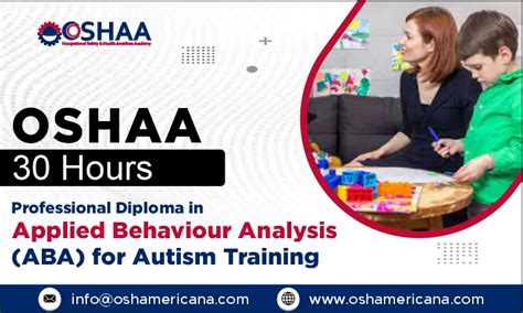 Oshaa 30 Hours Professional Diploma In Applied Behaviour Analysis Aba For Autism Training