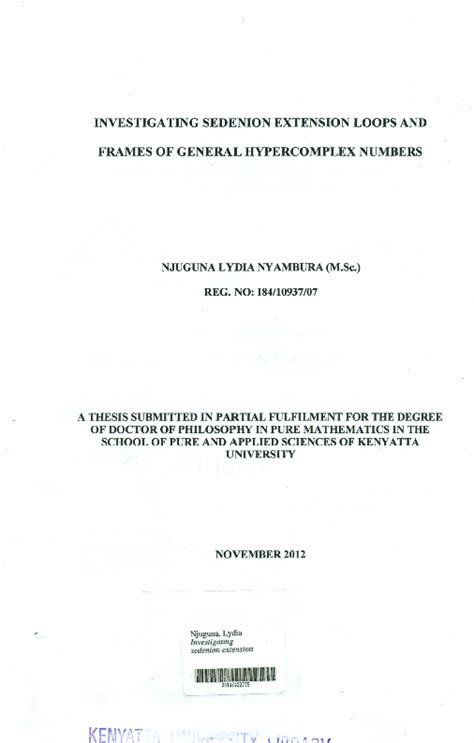 Pdf Investigating Sedenion Extension Loops And Frames Of General