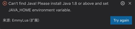 v0 2 6 still says can t find java · issue 24 · emmylua vscode