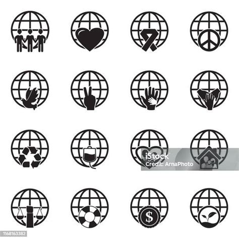 자선 및 보존 아이콘 블랙 플랫 디자인 벡터 일러스트레이션 가정 생활에 대한 스톡 벡터 아트 및 기타 이미지 가정 생활 건강관리와 의술 검은색 Istock