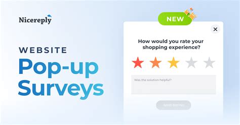 Website Pop Up Surveys Nicereply