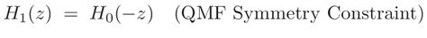 Quadrature Mirror Filters Qmf