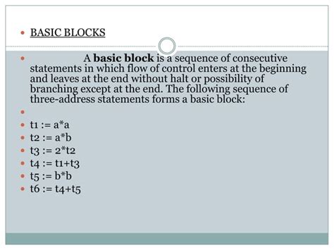 Basic Block Pptx Programming Languages Computing