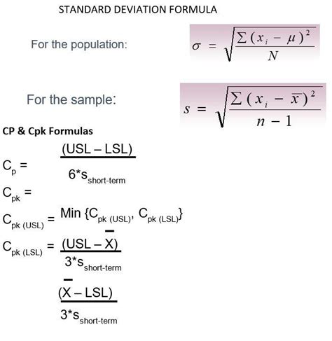 STANDARD DEVIATION FORMULA For the population Σ x Chegg com