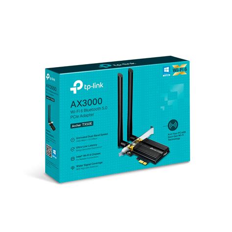Adaptador Tp Link Pci E Express Tx E Wi Fi Ax Dual Band Bluetooth Com Antenas Bem