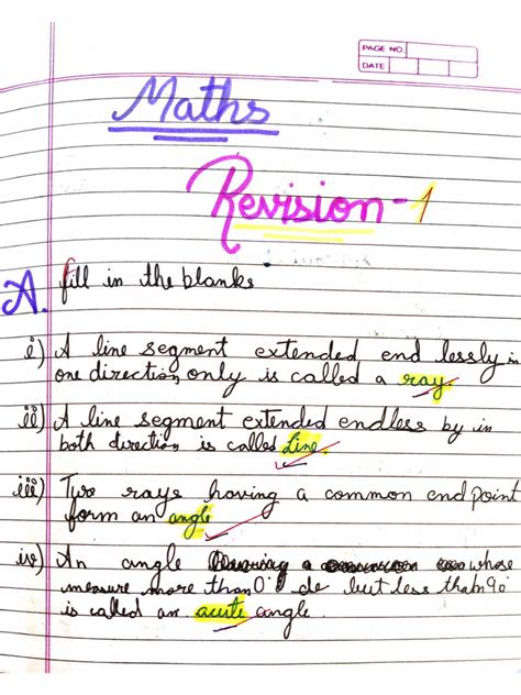 Maths Revision Class 12