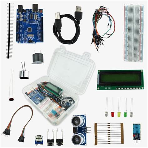 Arduino Starter Kit With Arduino UNO R3 Breadboard LED Resistor Jumper Wires And Power Supply