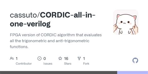 Github Cassutocordic All In One Verilog Fpga Version Of Cordic