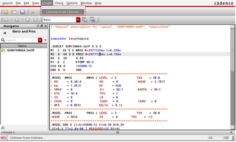 problem creating symbol of netlist subcircuit rf design cadence