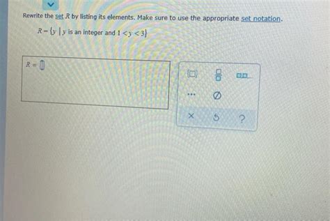 Solved Rewrite The Set R By Listing Its Elements Make Sure Chegg