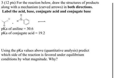 SOLVED: For the reaction below, draw the structures of the products along with a mechanism ...