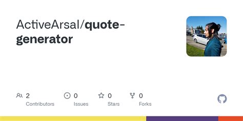 Github Activearsalquote Generator