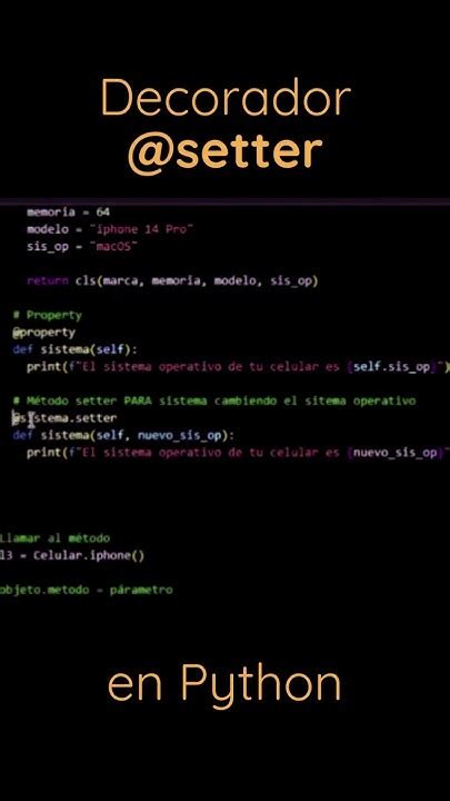 decorador setter python aprenderpython programacion youtube
