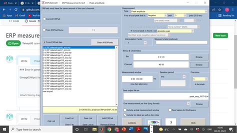 Erp Measurement Tool Error · Issue 153 · Ucdaviserplab · Github
