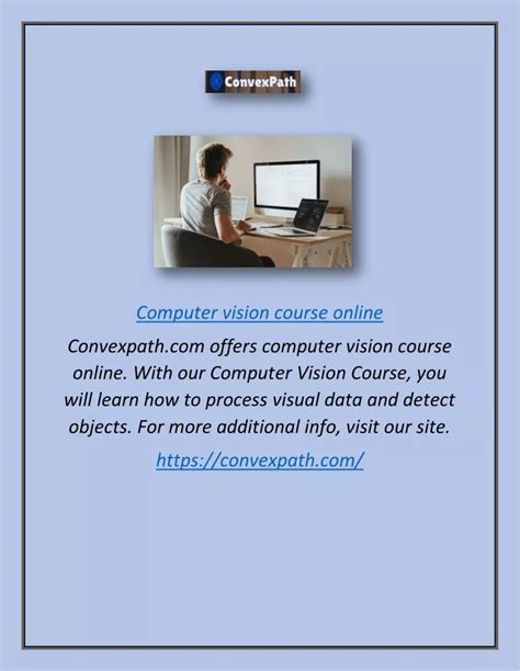 Ppt Computer Vision Course Online Convexpath Com Powerpoint Presentation Id