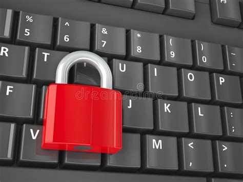 Lock Computer Keyboard Isometry Stock Illustrations 5 Lock Computer