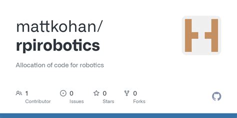 GitHub Mattkohan Rpirobotics Allocation Of Code For Robotics