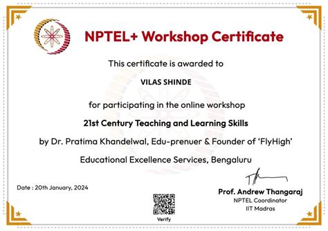 vilas shinde on linkedin i appreciate the guidance provided by nptel