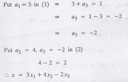 Linear Combinations And Systems Of Linear Equations