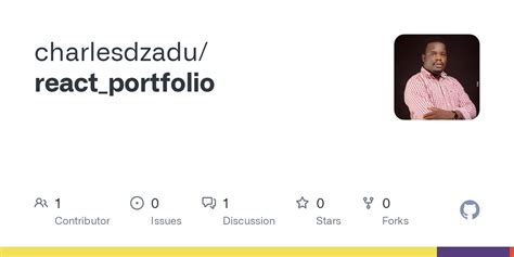 GitHub Charlesdzadu React Portfolio
