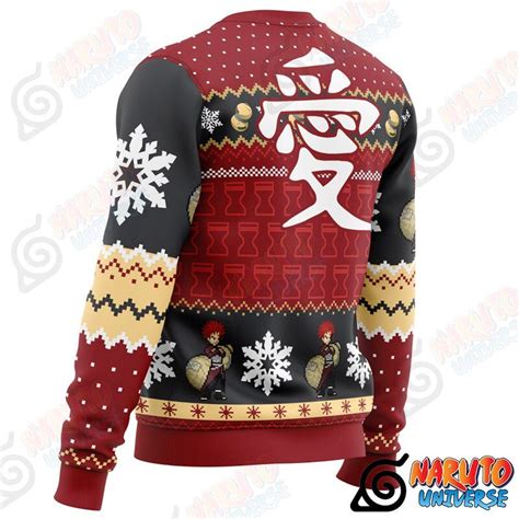 Gaara Art Ugly Christmas Sweatshirt Naruto Universe Merch Store Official