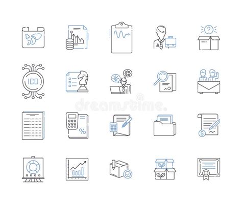 Agile Management Outline Icons Collection Agile Management Scrum