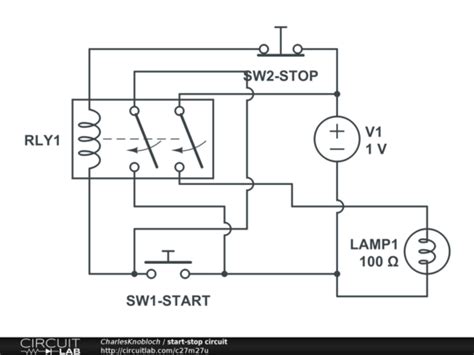 Start Stop Circuit CircuitLab