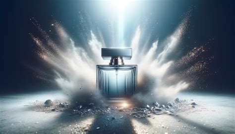 Premium Photo Silver Dust Explosion Perfume