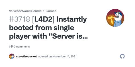 [l4d2] instantly booted from single player with server is enforcing