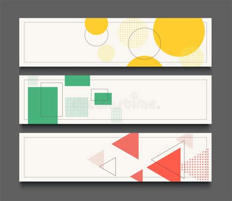 Geometry Shapes Composition In Trendy Style Background Stock Vector
