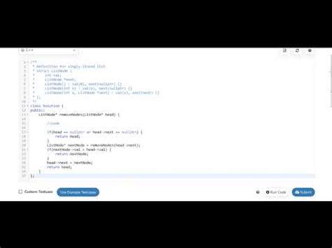 Remove Nodes From Linked List Leetcode Solution YouTube
