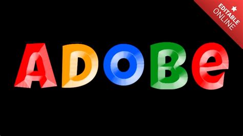 Adobe Home Text Effect Generator