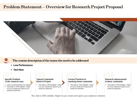 Problem Statement Overview For Research Project Proposal Ppt Powerpoint
