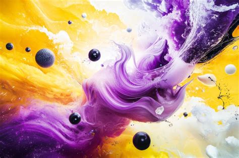 Vibrant Colors Dance In An Abstract Explosion Of Fluid Motion Stock Image Image Of Contrast