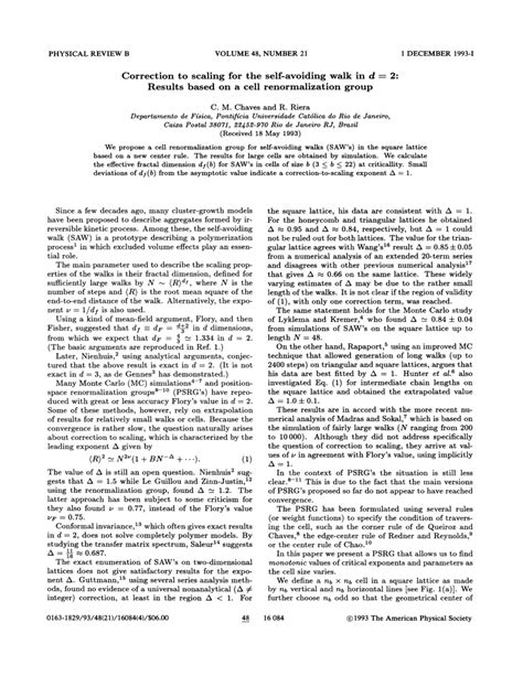 Pdf Correction To Scaling For The Self Avoiding Walk In D 2 Results