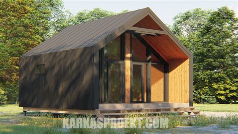 Проект одноэтажного каркасного дома КД 85 6х6 5 м 35 кв м