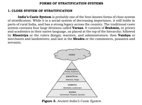Solved Instruction The Caste System In Ancient India And The Class