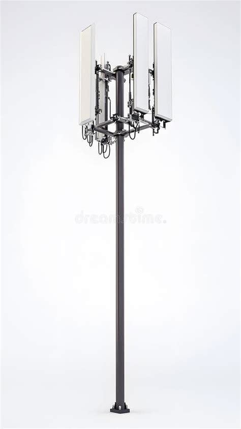 Modern Telecommunications Tower With Antennas Stock Image Image Of Communication Urban 355607671
