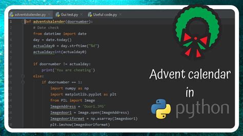 Programming An Advent Calendar In Python Majtime Youtube