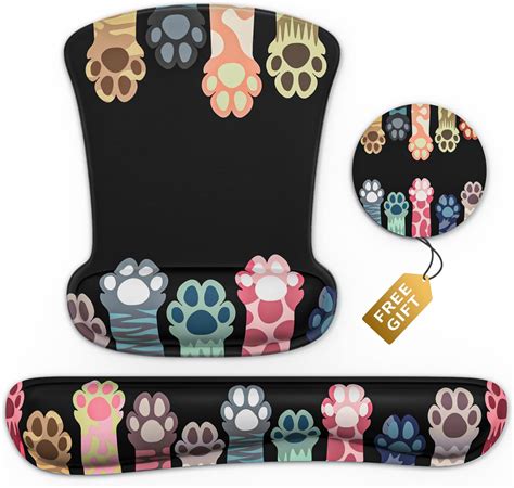 AKASENKO Tapete para Mouse Piezas Mousepad ergonómico Base de Goma Antideslizante Mousepad