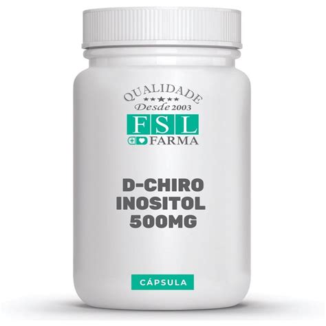 D-Chiro Inositol 500mg 60 Cápsulas FSL Farma | Drogaria e Farmácia de ...